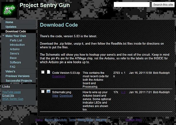 Autonomous Paintball Sentry Gun using Arduino - duino