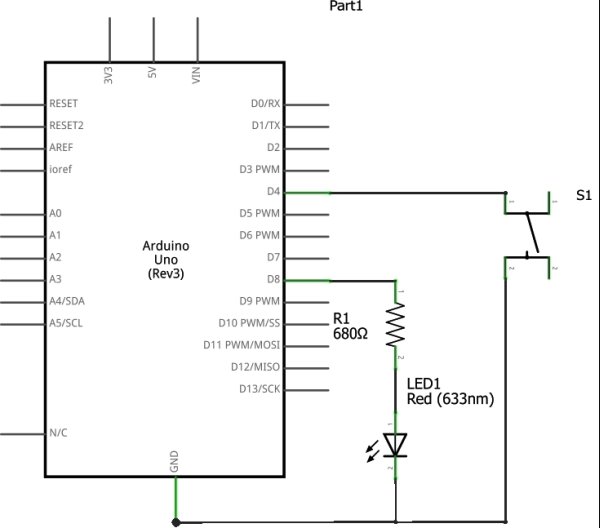 Using Push Button Switch with Arduino Uno - duino