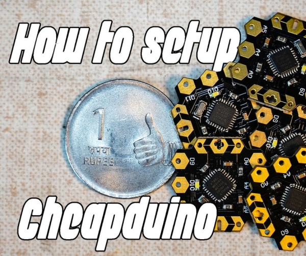 How to Setup Cheapduino Board (smallest Arduino) - duino