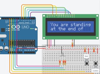 Create a Choice-based Text Adventure Game With Tinkercad Circuits - duino