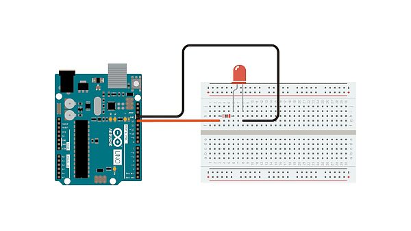 Blink led example arduino with python - duino