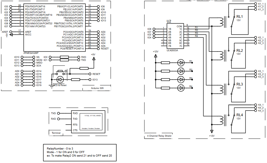 Arduino relay Proteus – 4 Channel Relay Control