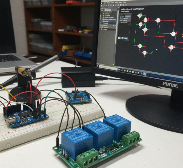 Arduino relay Proteus – 4 Channel Relay Control