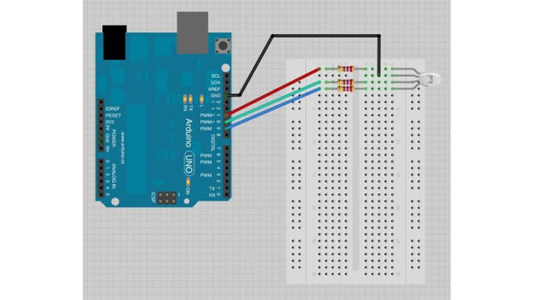 RGB LED with Arduino 101 - duino