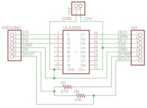 Hard Drive Persistence of Vision (HDPOV) using arduino - duino