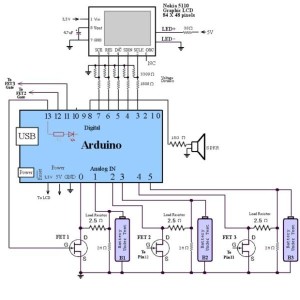 Rechargeable Battery Capacity Tester using arduino - duino