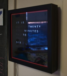 Sleek word clock using arduino - duino