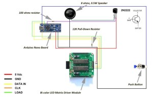 Arduino based Bi-color LED Matrix Flappy Bird Game - duino