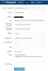 Send SMS from Arduino via Internet with ENC28J60 & Thingspeak