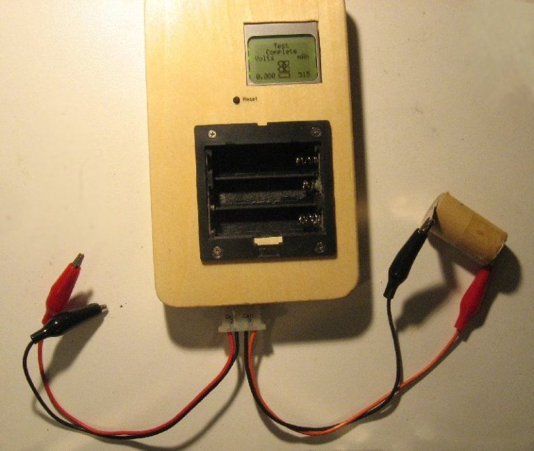 Rechargeable Battery Capacity Tester using arduino