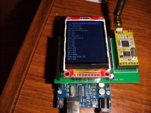 Arduino Compatible apc220 Wireless rf Module with Graphics LCD - duino