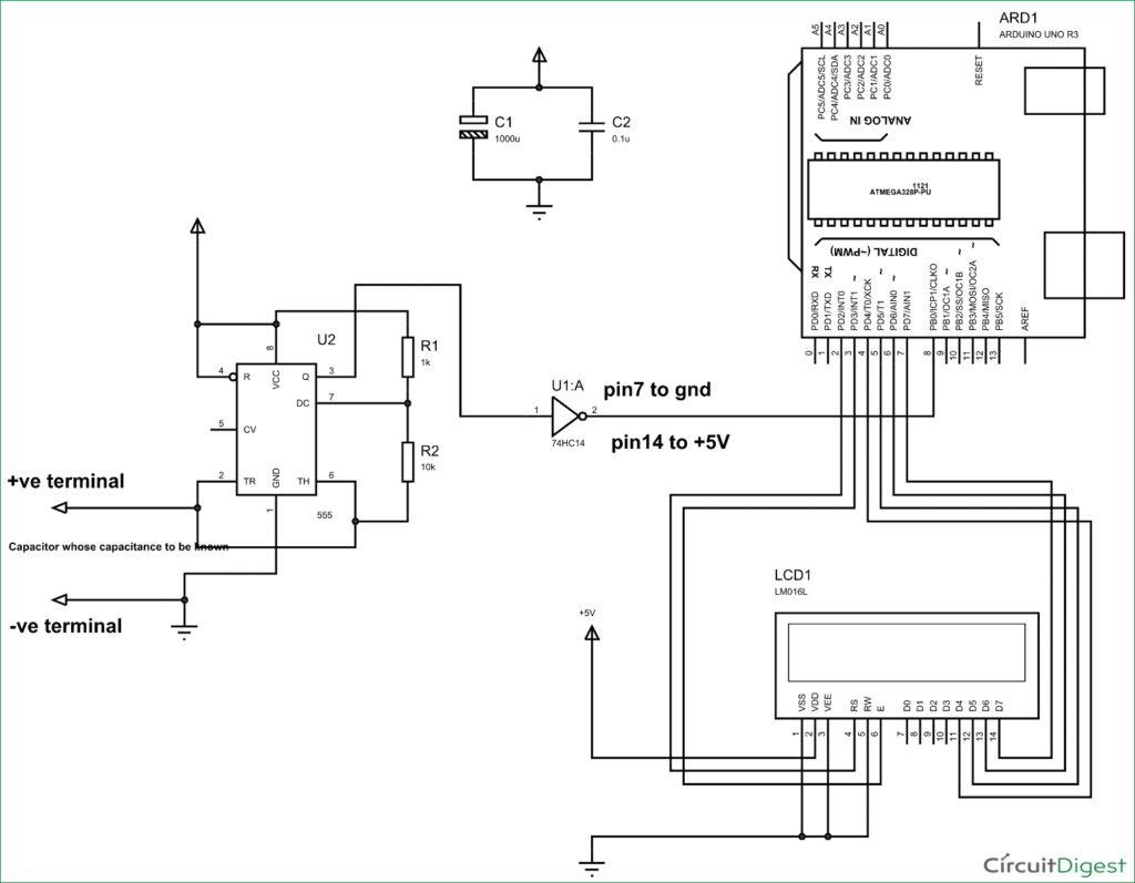 Capacitance Meter using Arduino - duino