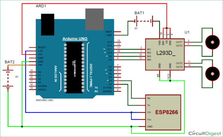 WiFi Controlled Robot using Arduino - duino