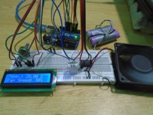Temperature Controlled Fan using Arduino - duino