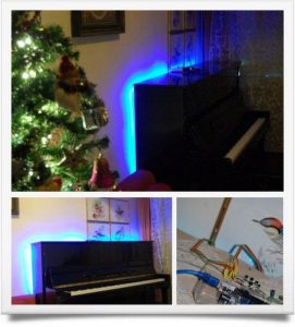 PIANO SOUND CONTROLLED RGB LED AMBILIGHT ARDUINO MEGA - duino