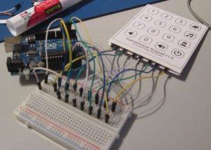 HANDMADE MEMBRANE KEYPAD, AND THE ARDUINO APPLICATION - duino