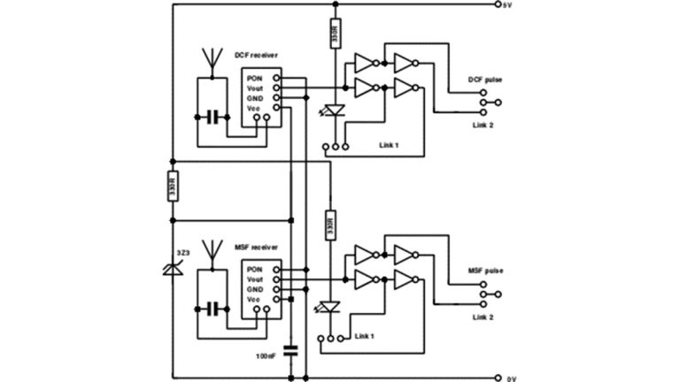 A combined MSF/DCF atomic clock receiver - duino