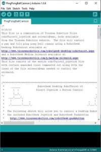Arduino Ping Pong Ball Cannon - duino