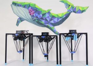 DIY Arduino robot created using Delta 3D printer with Delta X - duino