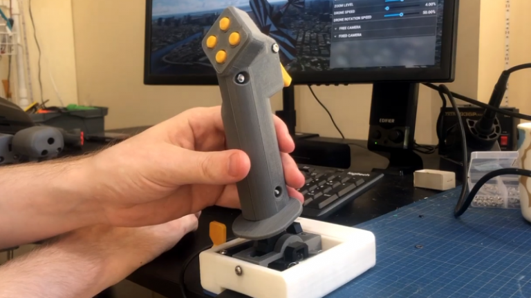 Magnetic 3D-Printed Flight Controls for Flight Simulator 2020