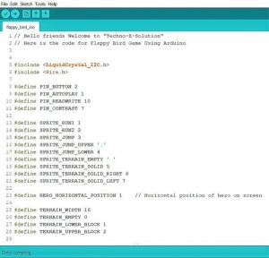 Flappy Bird Game Using Arduino & LCD Display - duino