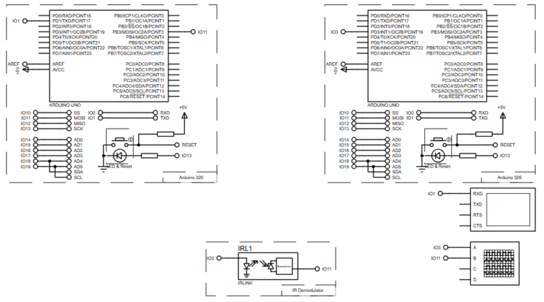 Arduino IR Communication Proteus Simulation Using Arduino Uno